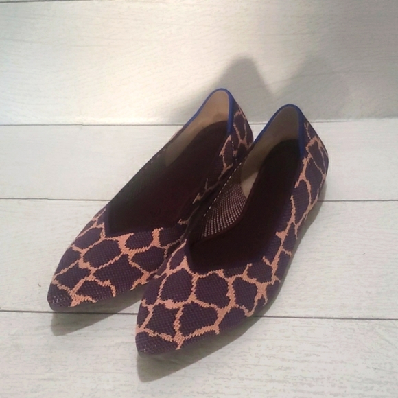 Rothy's | Shoes | Rothys 75 Pointy Purple And Pink Ballet Flats Loafers ...